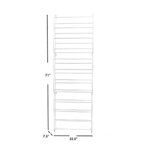 Sunbeam SR00753 Door' 36-Pair Shoe Rack [Misc.], White