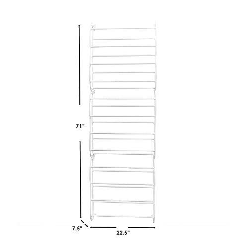 Sunbeam SR00753 Door' 36-Pair Shoe Rack [Misc.], White