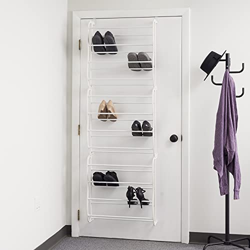 Sunbeam SR00753 Door' 36-Pair Shoe Rack [Misc.], White