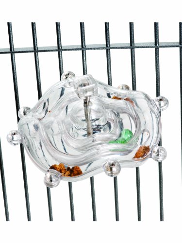 Featherland Paradise | Tilt A Wheel Cage Mount Bird Toy and Treat Dispenser | Creative Foraging Systems