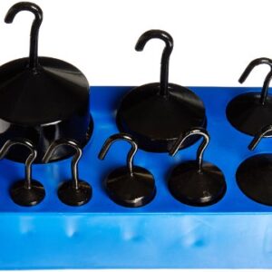 United Scientific™ WHSBE9 Hooked Weight, Black Enamel, Set of 9