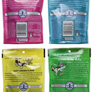 TEMPTATIONS Classic Crunchy and Soft Cat Treats Feline Favorites Variety Pack, (6) 3 oz. Pouches