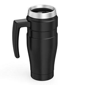 Thermos Stainless King 16 Ounce Travel Mug with Handle, Matte Black, Model Number: SK1000BKT4