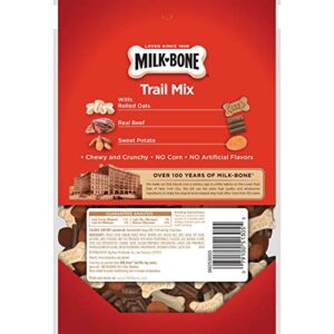 Milk-Bone Trail Mix Chewy & Crunchy Dog Treats, Real Beef & Sweet Potato, 9 Ounce (Pack of 6)