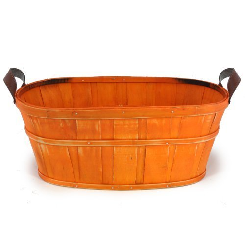 The Lucky Clover Trading Woodchip Bushel Basket, Orage