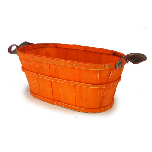 The Lucky Clover Trading Woodchip Bushel Basket, Orage