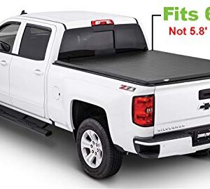 Tonno Pro Hard Fold, Hard Folding Truck Bed Tonneau Cover | HF-158 | Fits 2014 - 2018, 2019 Ltd/Lgcy Chevy/GMC Silverado/Sierra 1500 6' 7" Bed (78.8")