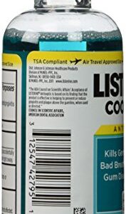 Listerine Cool Mint Antiseptic Mouthwash Travel Size 3.2 Ounces (Pack of 6)