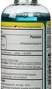 Listerine Cool Mint Antiseptic Mouthwash Travel Size 3.2 Ounces (Pack of 6)