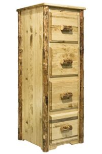 montana woodworks glacier country collection 4-drawer file cabinet