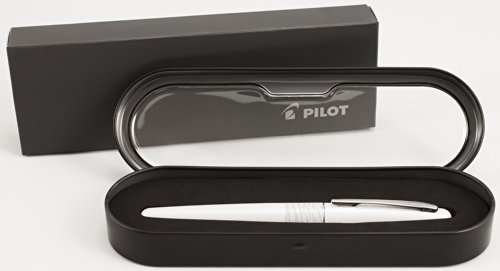 PILOT MR Animal Collection Fountain Pen in Gift Box, Matte White Barrel with White Tiger Accent, Medium Point Stainless Steel Nib, Refillable Black Ink (91134)