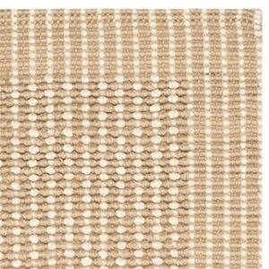 SAFAVIEH Natural Fiber Collection Runner Rug - 2' x 6', Ivory & Beige, Handmade Jute, Ideal for High Traffic Areas in Living Room, Bedroom (NF449A)