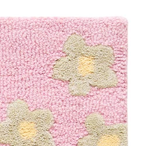 SAFAVIEH Kids Collection Area Rug - 5' x 8', Pink & Multi, Handmade Floral Wool, Ideal for High Traffic Areas in Living Room, Bedroom (SFK356A)