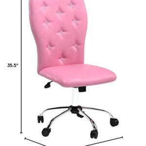 Boss Office Products Tiffany Modern Office Chair in Pink