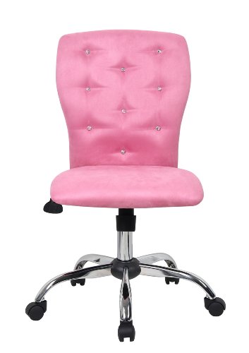 Boss Office Products Tiffany Modern Office Chair in Pink