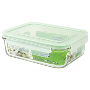 glass lock 1000ml rectangular food container, 1 ea