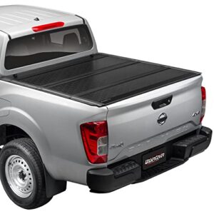 undercover flex hard folding truck bed tonneau cover | fx51011 | fits 2015 - 2017 nissan frontier w/track system 4' 11" bed (58.6")