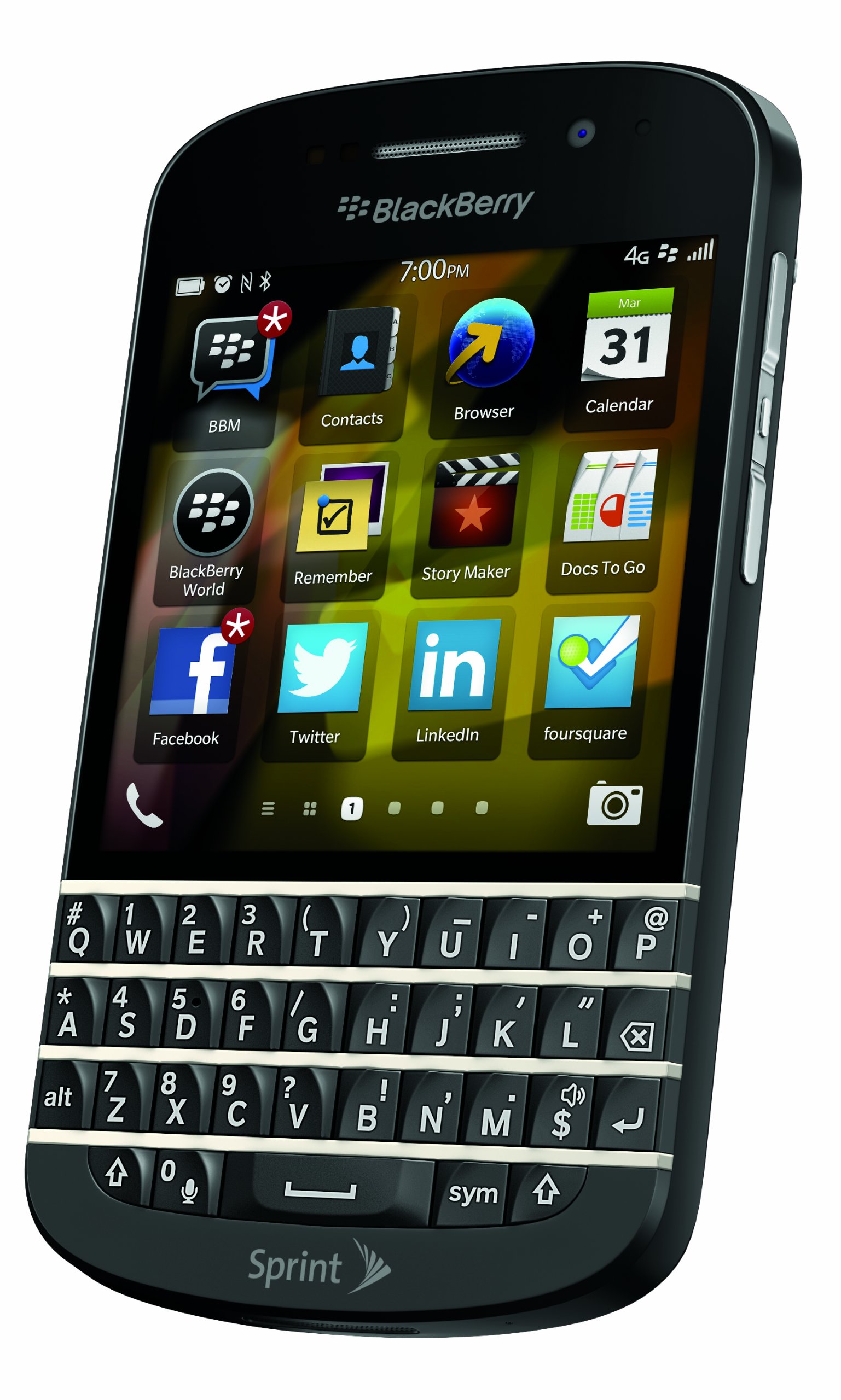 BlackBerry Q10, Black 16GB (Sprint)