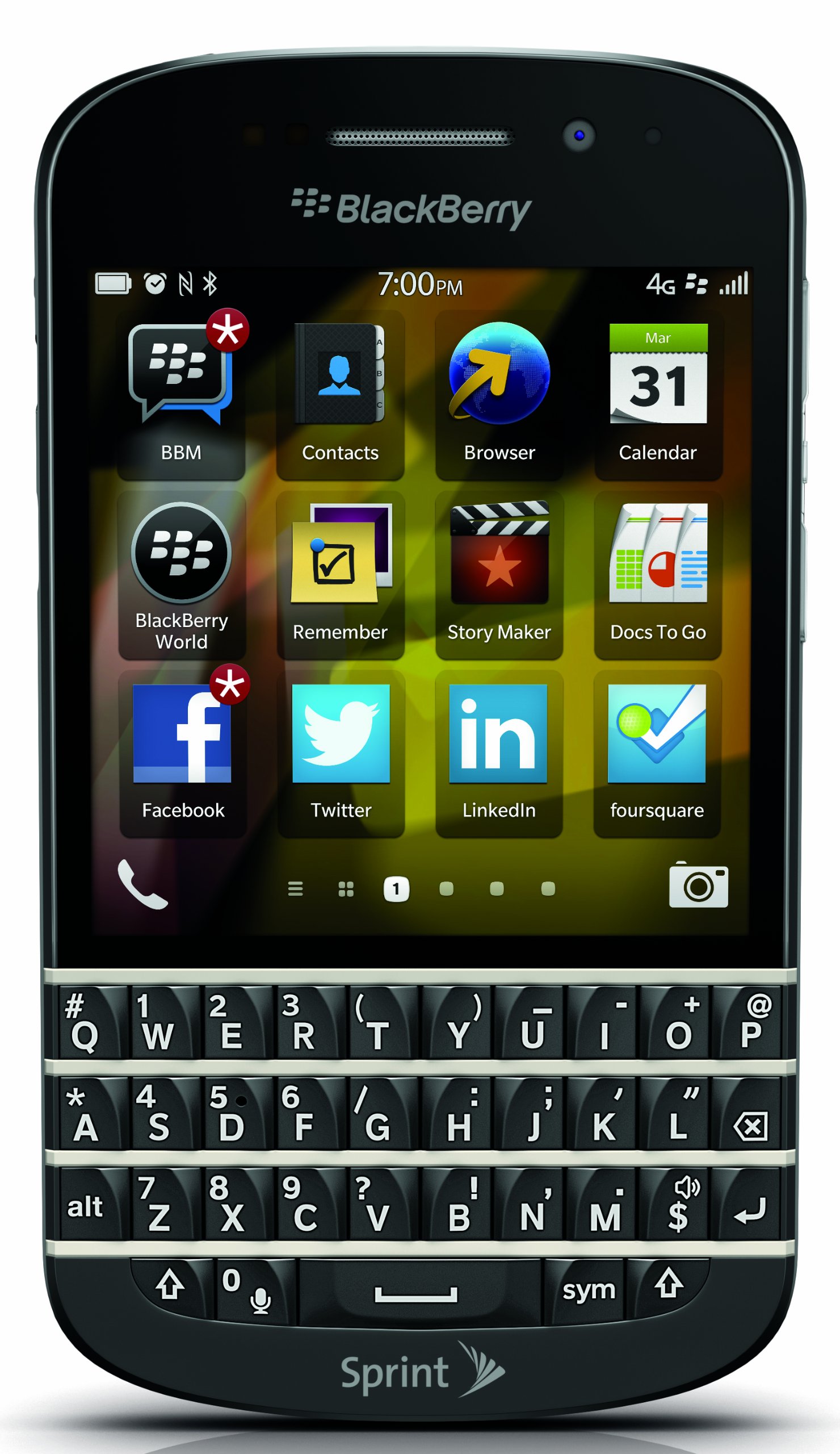 BlackBerry Q10, Black 16GB (Sprint)