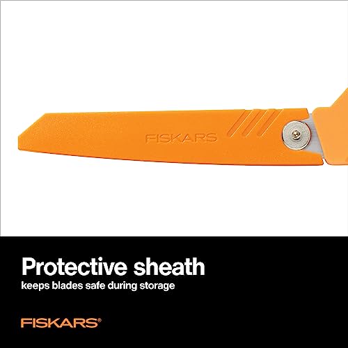 Fiskars Crafts 8190 RazorEdge Fabric Shears, 9-Inch,Orange