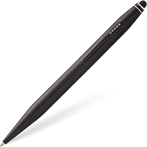 Cross Tech2 Refillable Ballpoint Pen, Medium Ballpen With Stylus, Includes Premium Gift Box - Satin Black