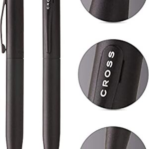 Cross Tech2 Refillable Ballpoint Pen, Medium Ballpen With Stylus, Includes Premium Gift Box - Satin Black