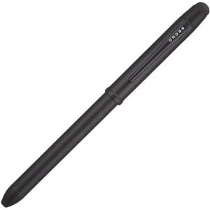 Cross Tech3+ Refillable Multi-Function Ballpoint Pen with Stylus, Medium Ballpen And Pencil, Includes Premium Gift Box - Satin Black