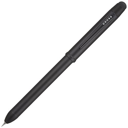 Cross Tech3+ Refillable Multi-Function Ballpoint Pen with Stylus, Medium Ballpen And Pencil, Includes Premium Gift Box - Satin Black