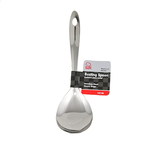 Chef Craft Select Serving Spoon, 9.5 inch, Stainless Steel