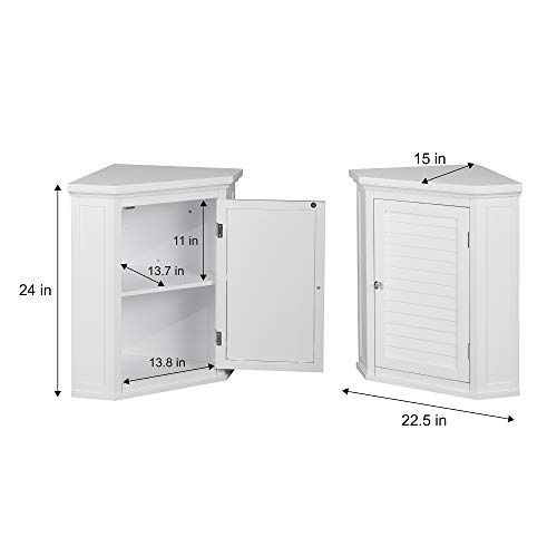 Teamson Home Glancy Detachable Bathroom Cabinet, White