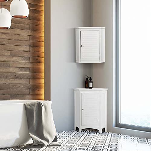 Teamson Home Glancy Detachable Bathroom Cabinet, White