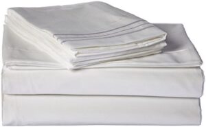 sweet home collection supreme 1800 series 4pc bed sheet set egyptian quality deep pocket - king, white