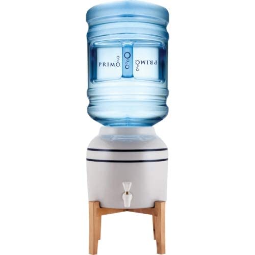 Primo Ceramic Countertop Water Jug Dispenser/Crock with Stand, Water Dispenser for 5 Gallon Bottle