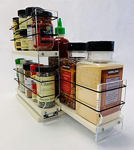 Vertical Spice - 23x2x11 DC - Spice Rack and Storage Organizer Drawer - Cabinet Mounted - Size: 5.75" Width x 10.75" Height x 10.6" Depth - Made In USA