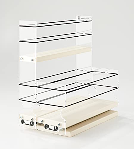 Vertical Spice - 23x2x11 DC - Spice Rack and Storage Organizer Drawer - Cabinet Mounted - Size: 5.75" Width x 10.75" Height x 10.6" Depth - Made In USA