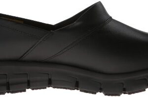 Skechers for Work Women's Relaxed Fit Slip Resistant Work Shoe, Black, 8 M US