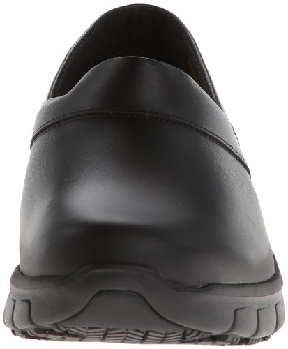 Skechers for Work Women's Relaxed Fit Slip Resistant Work Shoe, Black, 8 M US