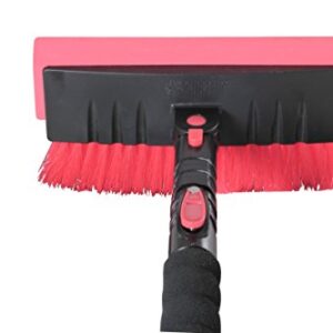 SubZero 14403 54" Snow Plow Snowbroom with Pivoting Head and Integrated Ice Scraper (Colors may vary)