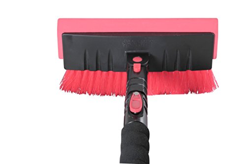 SubZero 14403 54" Snow Plow Snowbroom with Pivoting Head and Integrated Ice Scraper (Colors may vary)