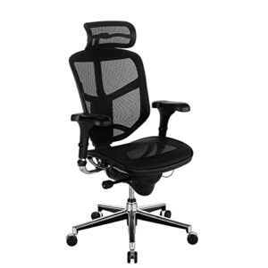 workpro® quantum 9000 series ergonomic mesh high-back executive chair, black, bifma certified