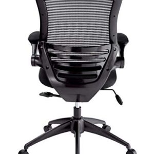 Realspace® Calusa Mesh Mid-Back Chair, Black