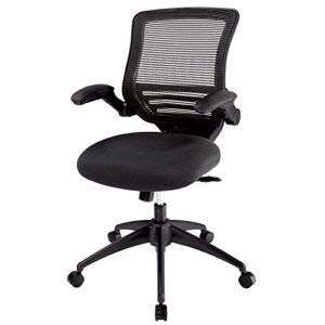 Realspace® Calusa Mesh Mid-Back Chair, Black