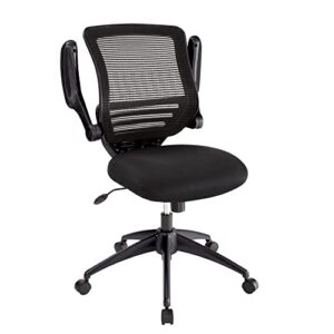 Realspace® Calusa Mesh Mid-Back Chair, Black