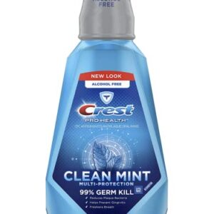 Crest Pro-Health Multi-Protection Alcohol Free Rinse 1L, Refreshing Fresh Mint - 2 Pack