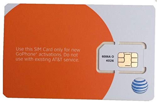 AT&T 6006A Prepaid Go Phone Pre-Paid 4G Sim Card