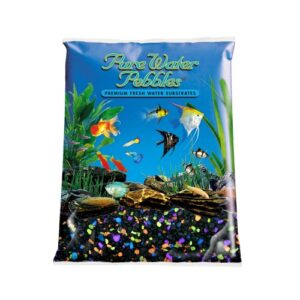 pure water pebbles aquarium gravel, 5-pound, lasernite glo