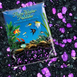 Pure Water Pebbles Aquarium Gravel, 5-Pound, Blackberry Glo