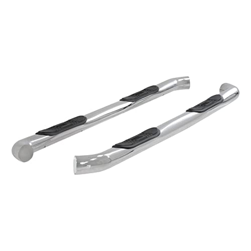 ARIES 204045-2 3-Inch Round Polished Stainless Steel Nerf Bars, No-Drill, Select Chevrolet Silverado, GMC Sierra 1500, 2500, 3500 HD