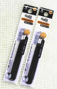 pilot frixion ball slim gel ink pen refill-0.38mm-black-pack of 3x2pack value set