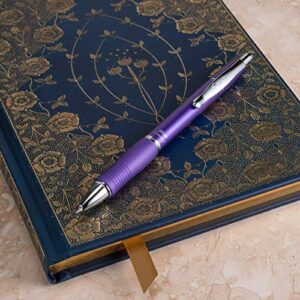 Pilot, G2 Limited Premium Gel Roller Pen, Fine Point 0.7 mm, Purple Barrel, Black Ink